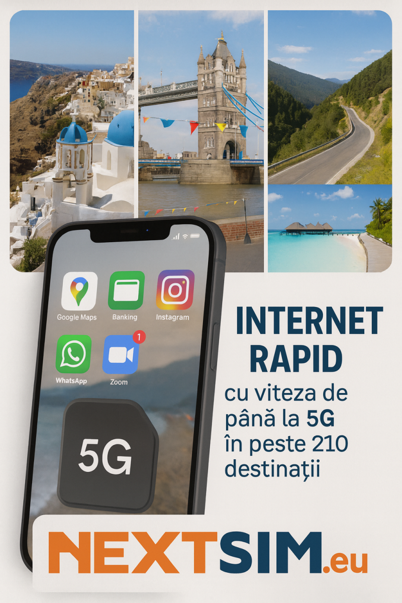 Internet 5G, muzică și soare – vacanța e completă cu eSIM-ul NextSIM (P) : VIRGIN RADIO ROMANIA